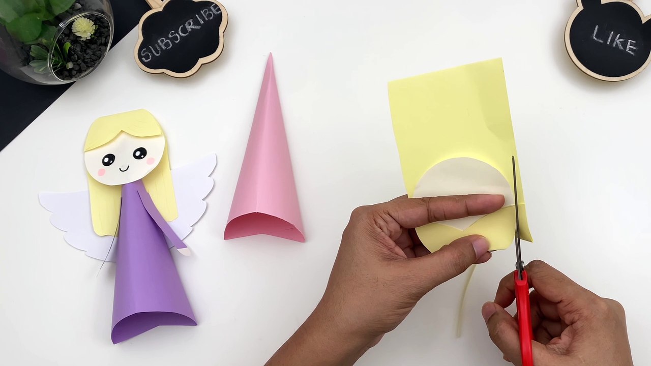 Paper Angel Craft / How to Make Angel With Paper At Home / Paper Craft ...