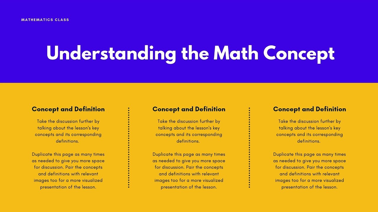 Mathematics Lesson Math Education Presentation Skeleton in a Colorful ...