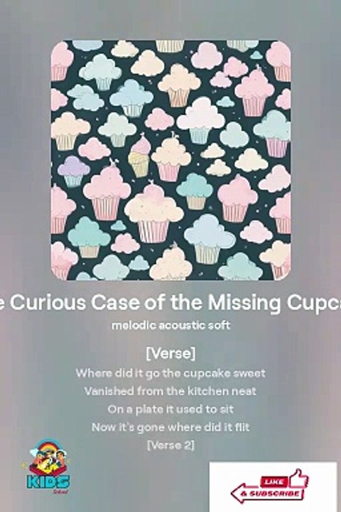 The Curious Case of the Missing Cupcake Poem for kids - video Dailymotion