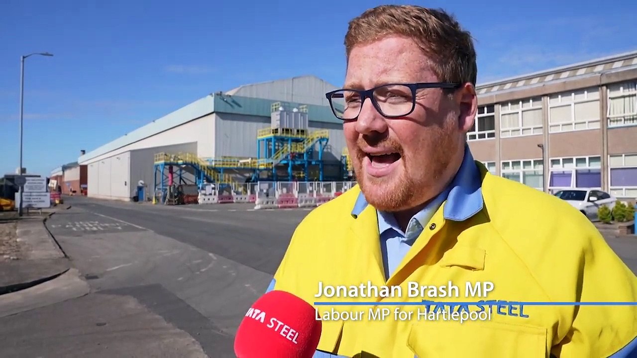Hartlepool MP Jonathan Brash sees £7m Tata Steel investment - video ...