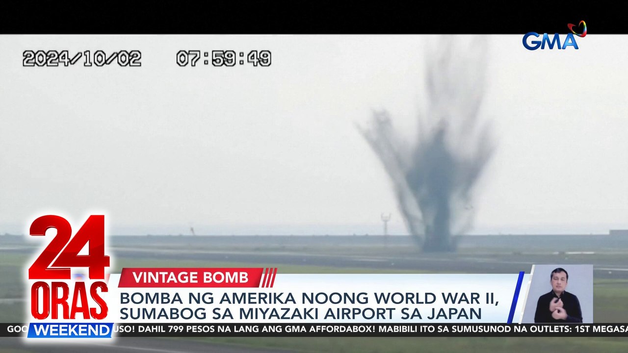 Bomba ng Amerika noong World War II, sumabog sa Miyazaki Airport sa ...