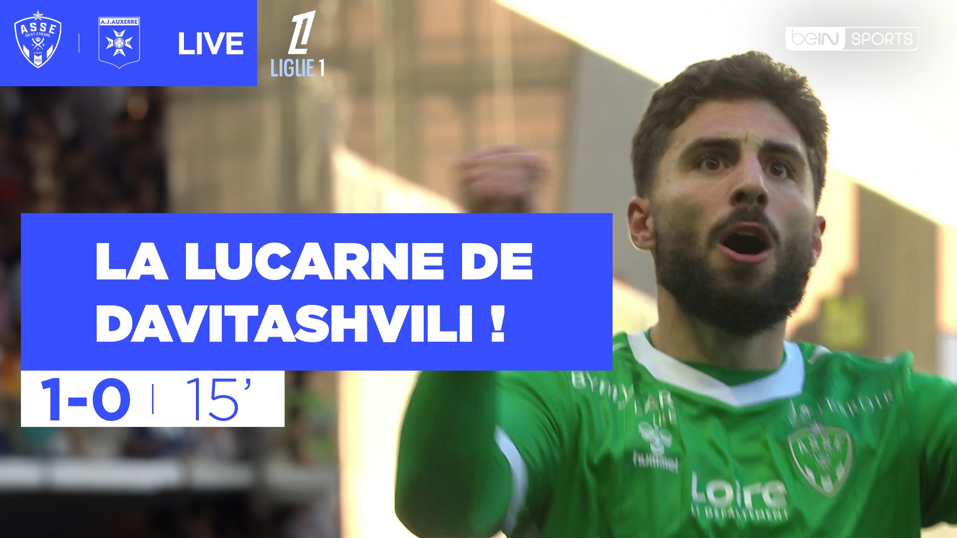 Ligue 1 : Davitashvili lance Saint-Etienne d'une merveille face à ...