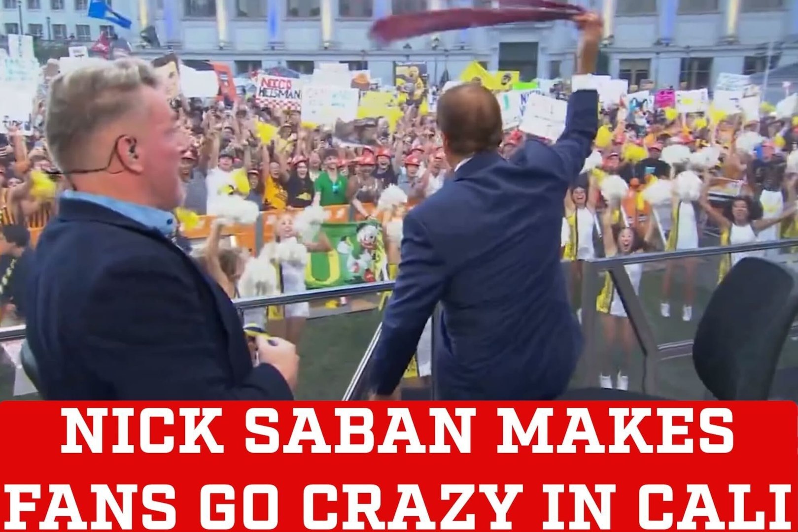 Nick Saban fires up the fans in Berkeley in an unexpected way - MARCA ...