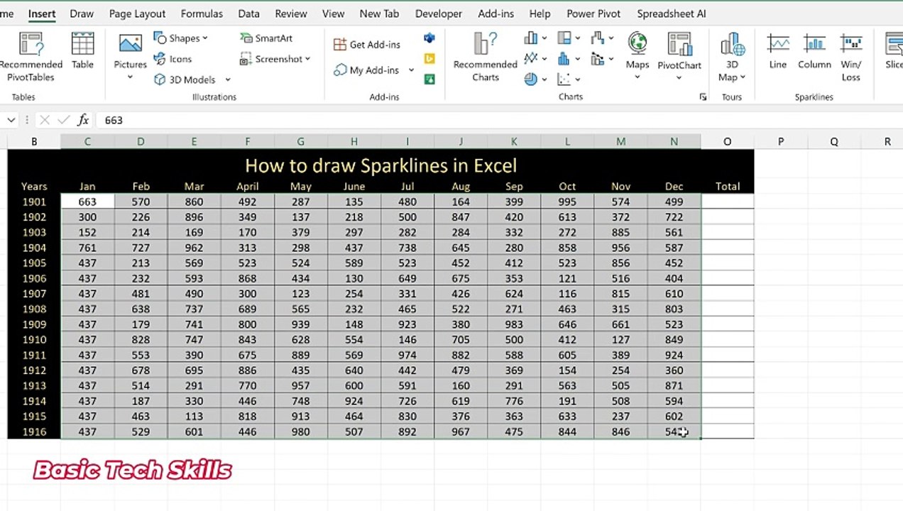 How to Draw Sparklines in Excel - video Dailymotion