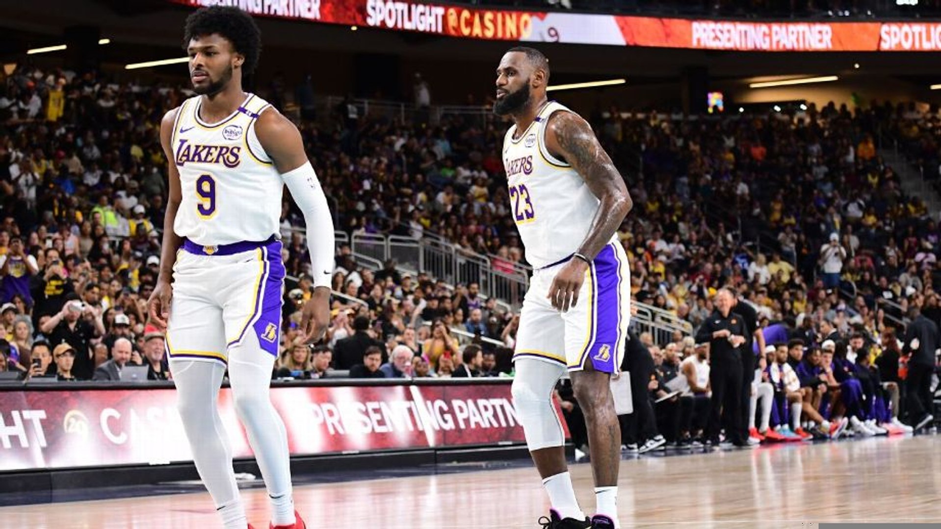 LeBron James and His Son Bronny Make NBA History | beIN SPORTS