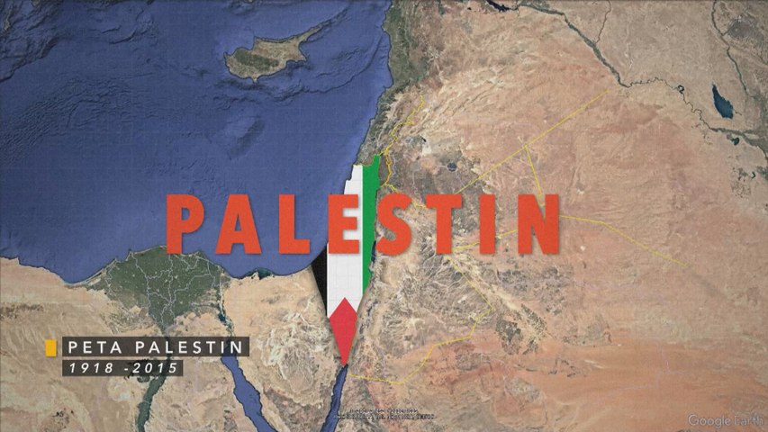 [INFOGRAFIK] Peta Palestin 1948 -2020 | Astro Awani
