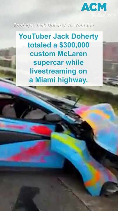 YouTuber Jack Doherty totals $300,000 custom supercar during livestream ...