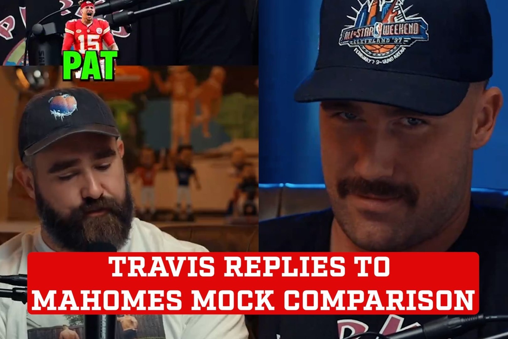 Travis Kelce reacts to Mahomes' comparison of Travis to her daughter ...