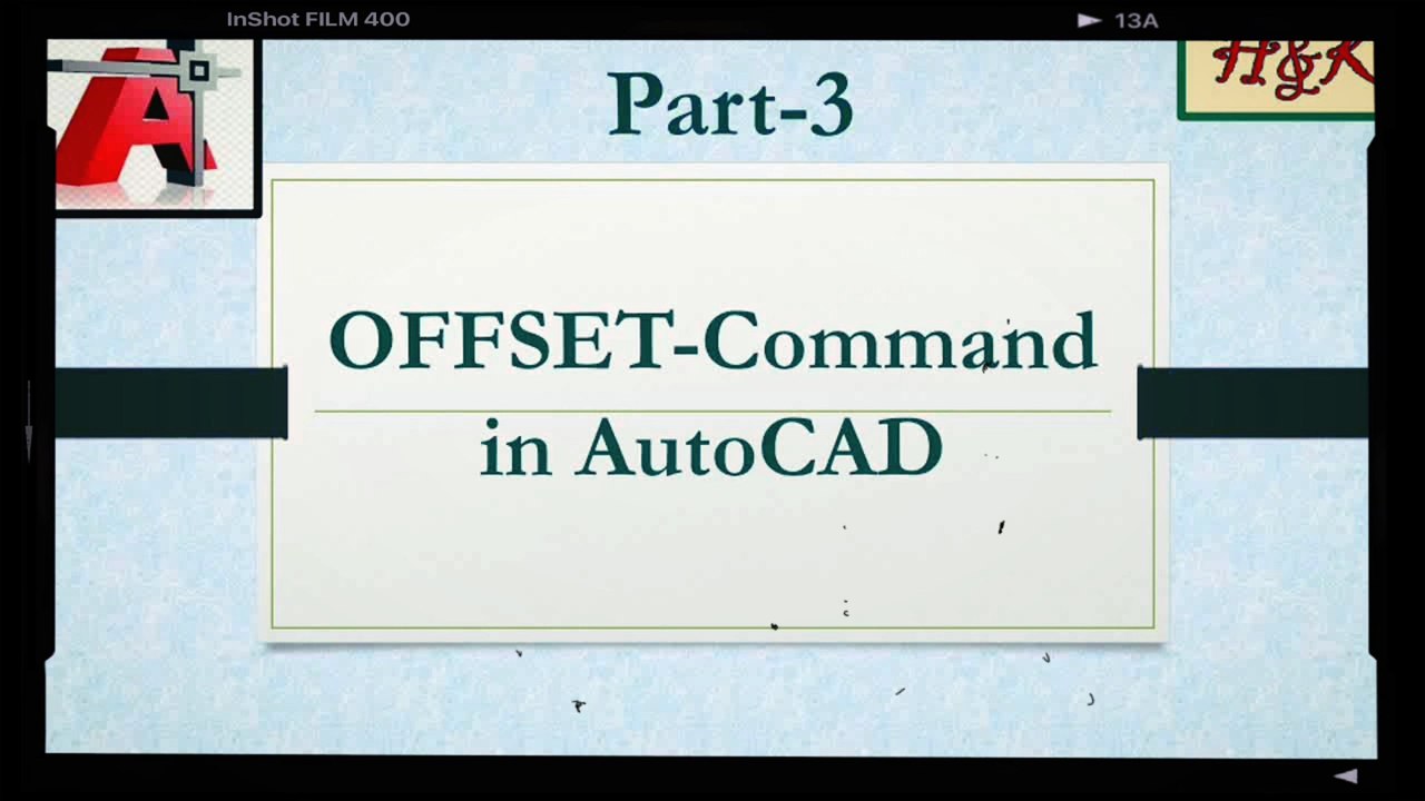 Offset command in AutoCAD - video Dailymotion
