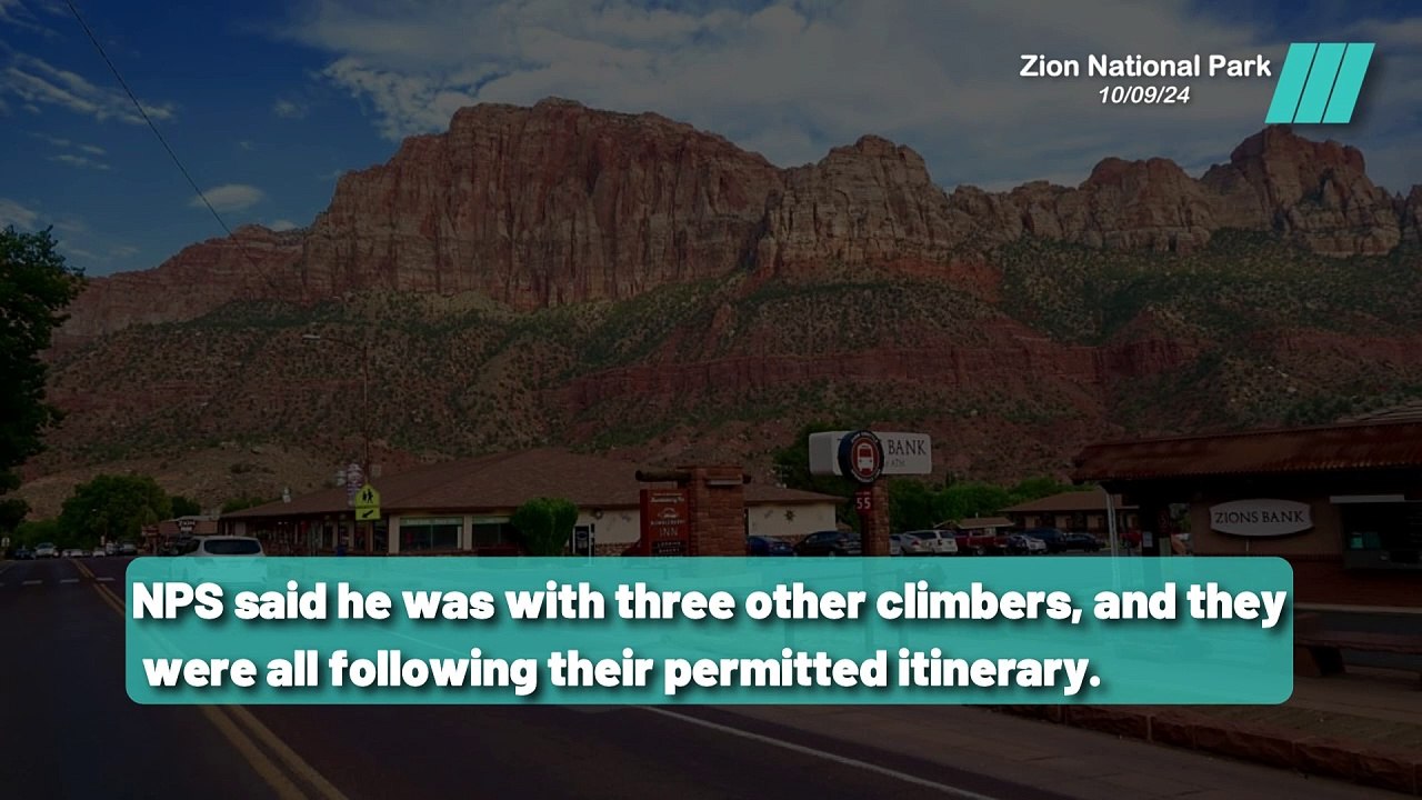 CEO Justin Bingham Falls 200 Feet in Zion National Park - video Dailymotion
