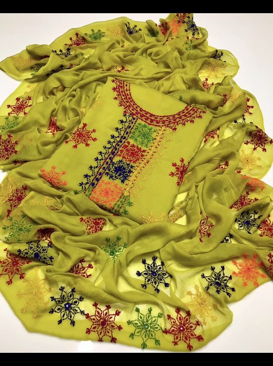 Khubsssorat hasseeen shefon k embroidered dresses video last tak ...