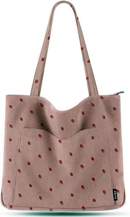 Prite Corduroy Tote Bag for Women Large Shoulder Bag with Zipper - video Dailymotion