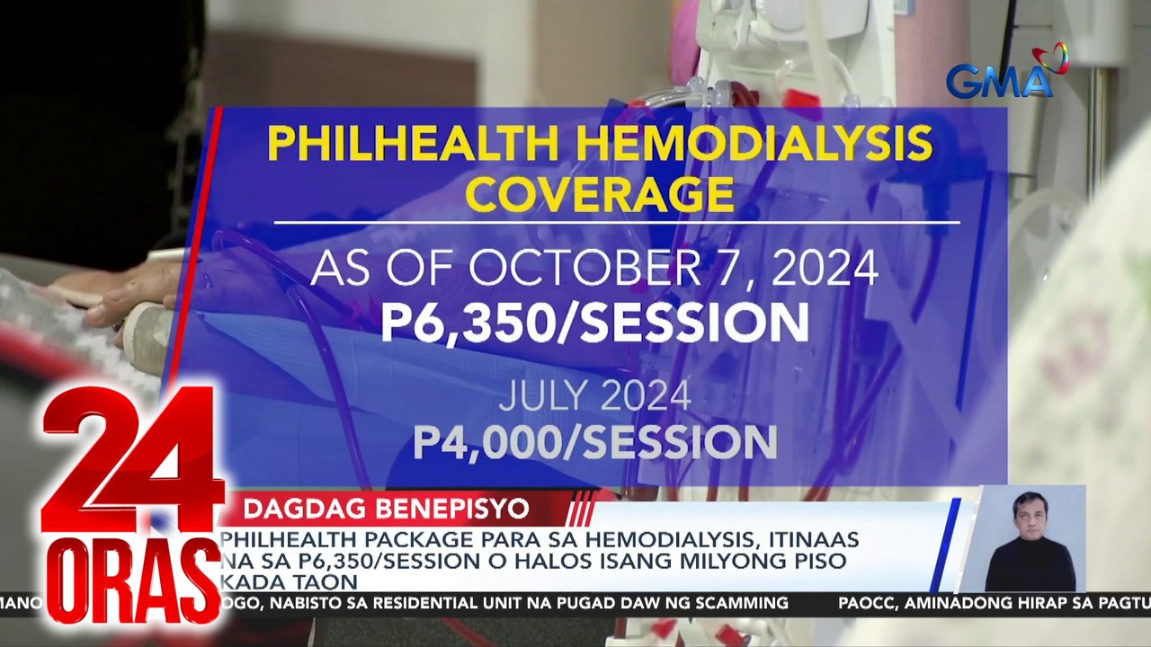 PhilHealth package para sa hemodialysis, itinaas na sa P6,350/session o ...