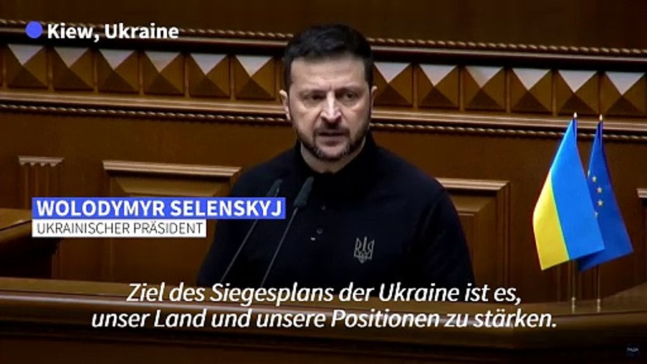 Selenskyj: "Siegesplan macht uns stark genug für Beenden des Kriegs ...