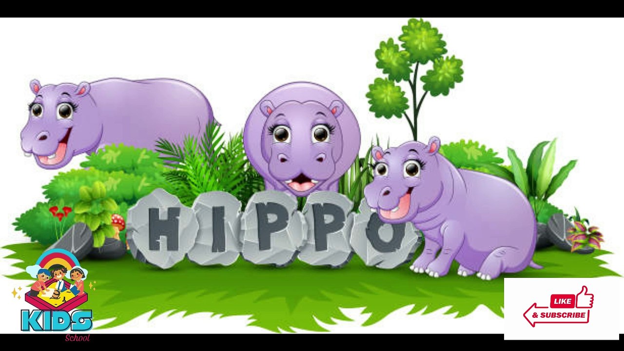 Happy Hippo Rhymes Poem for kids KIDS SCHOOL - video Dailymotion