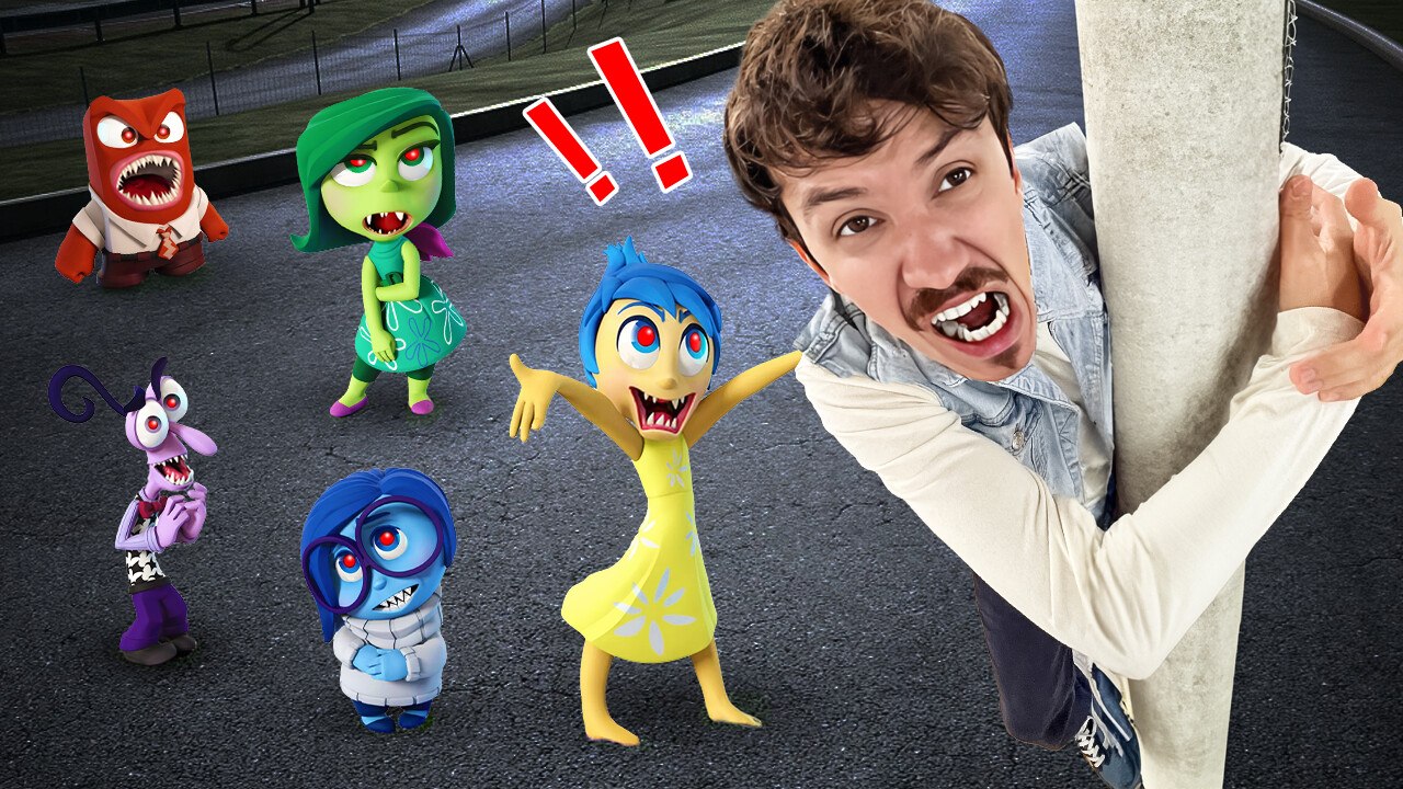Help! Creepy Inside Out Monsters Are Chasing Me! Watch Us Turn Cute ...