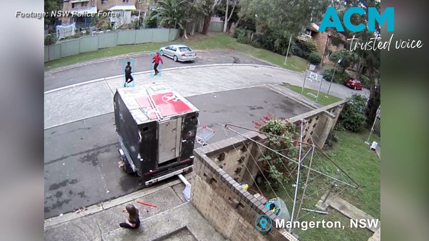 CCTV of Allen Lawrence chasing Morgan Brown before stabbing him to ...