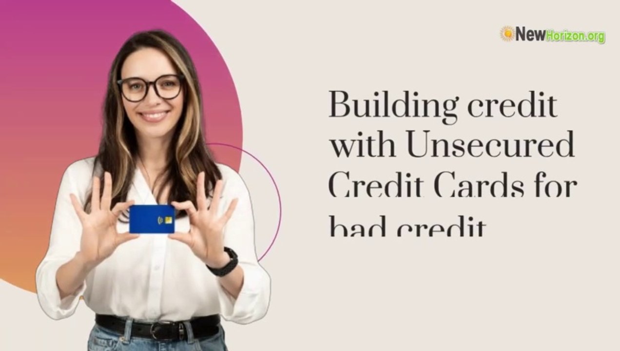 Unsecured Credit Cards for Bad Credit - video Dailymotion