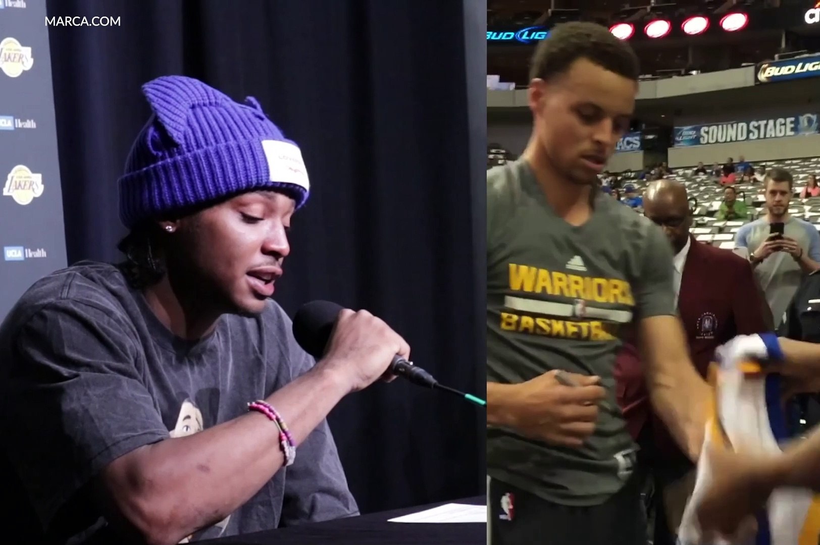 Lakers rookie breaks down in tears at press conference reveals ...