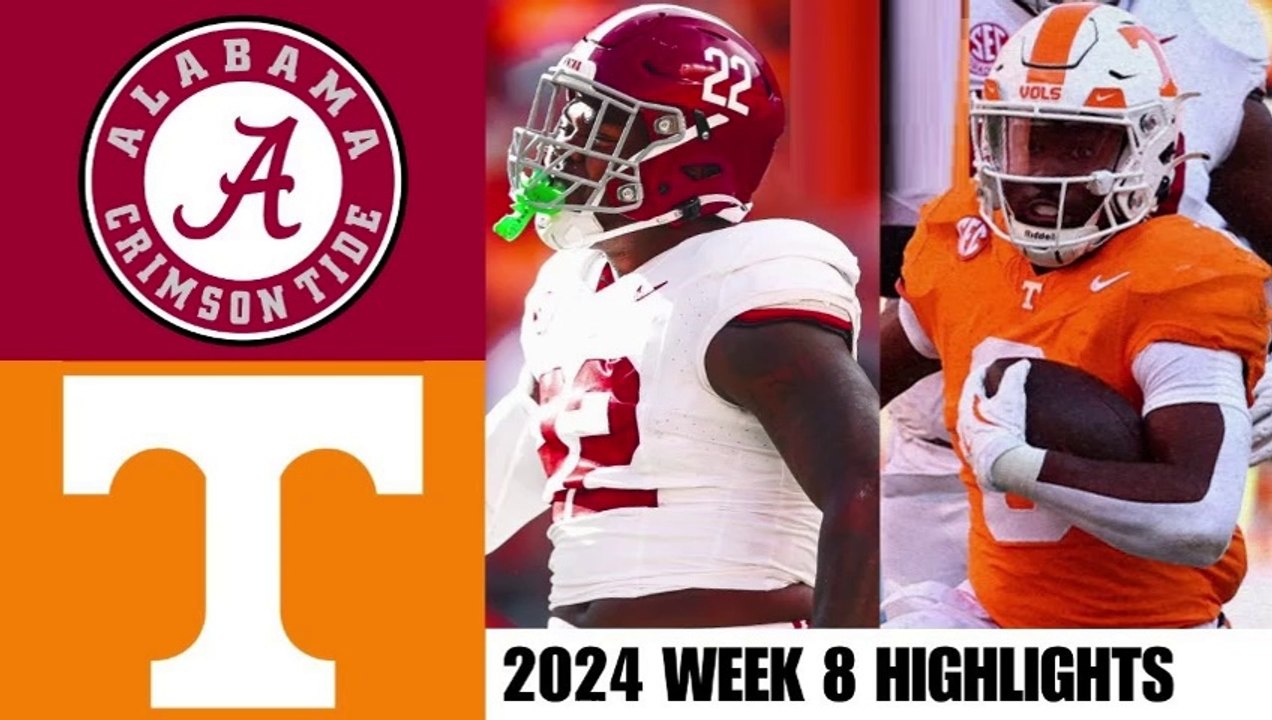 Alabama vs Tennessee Full Game Highlights 2024 College Football ...