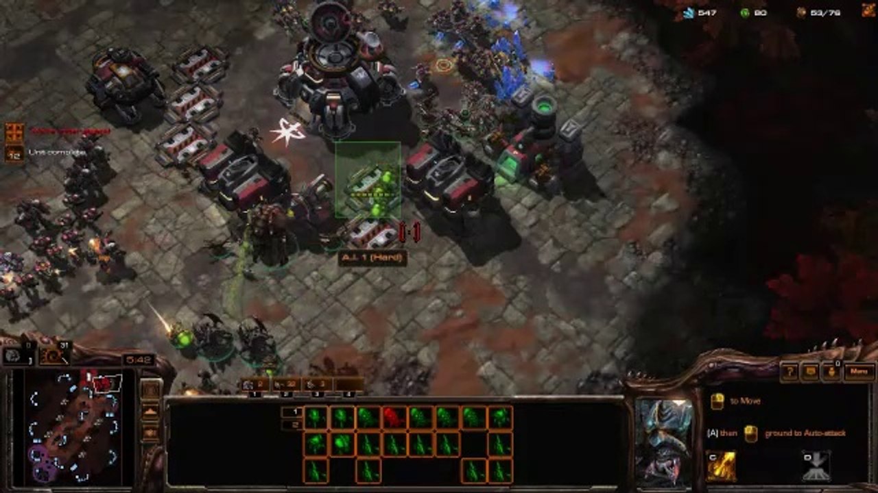 [StarCraft 2]No.0292--Normal-Level ZERG vs Hard A.I, LOSS[2-Base ...