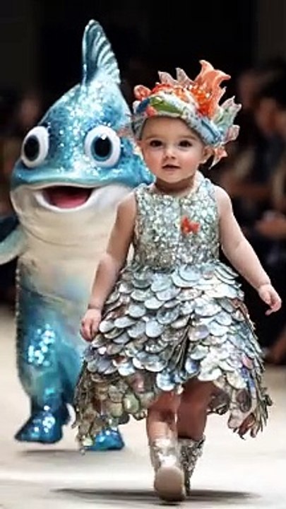 Adorable Baby Fashion Show#cute#fashion#baby#AI#runway#fyp#bebe#viral ...