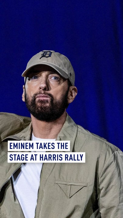 Eminem Takes the Stage at Harris Rally - video Dailymotion
