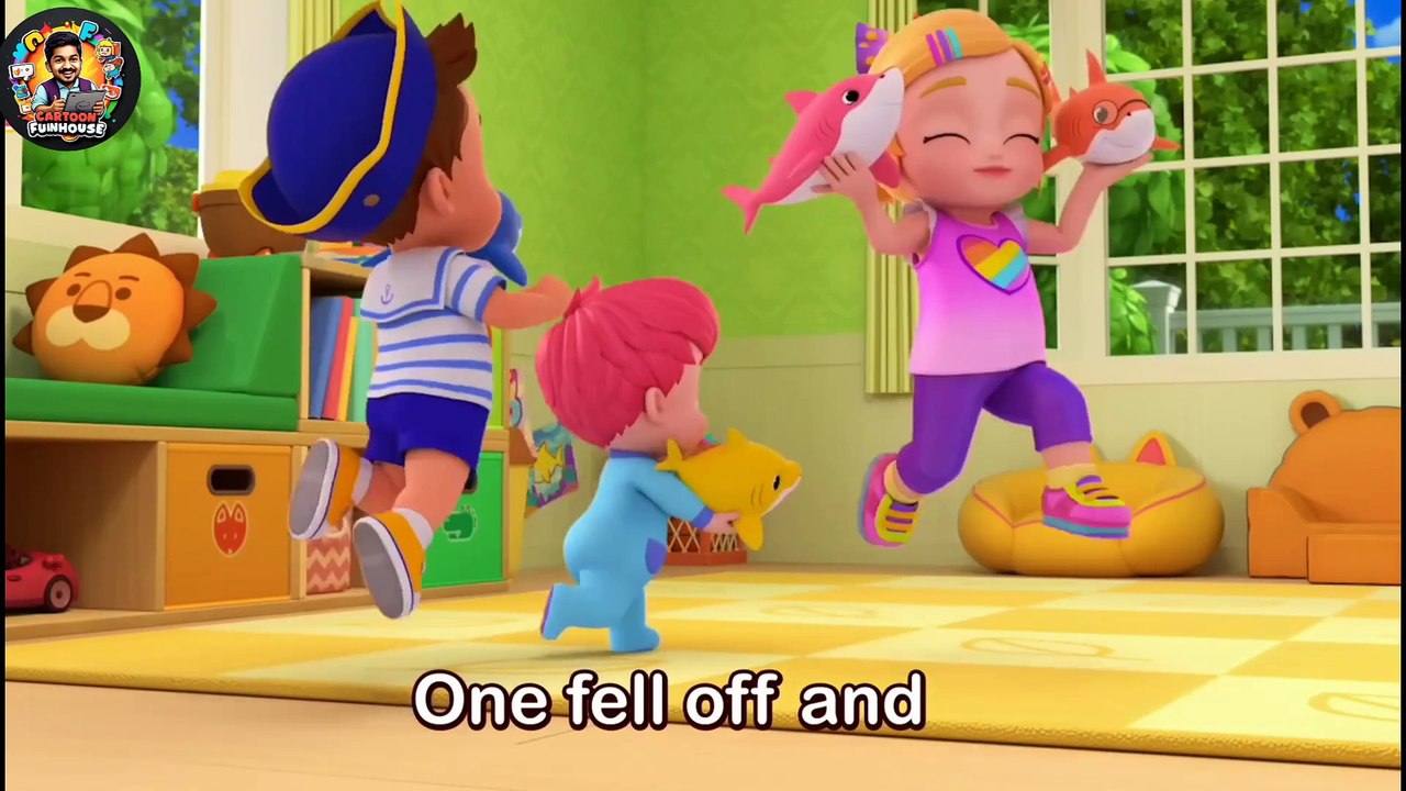 Five Little Sharks | Baby Shark Doo Doo Doo | Songs for Kids | Nursery ...