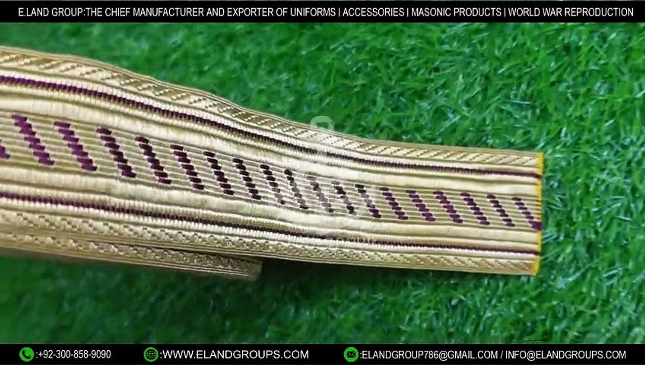 Wholesale gold braid for uniforms , Metallic Military Braid , Military ...