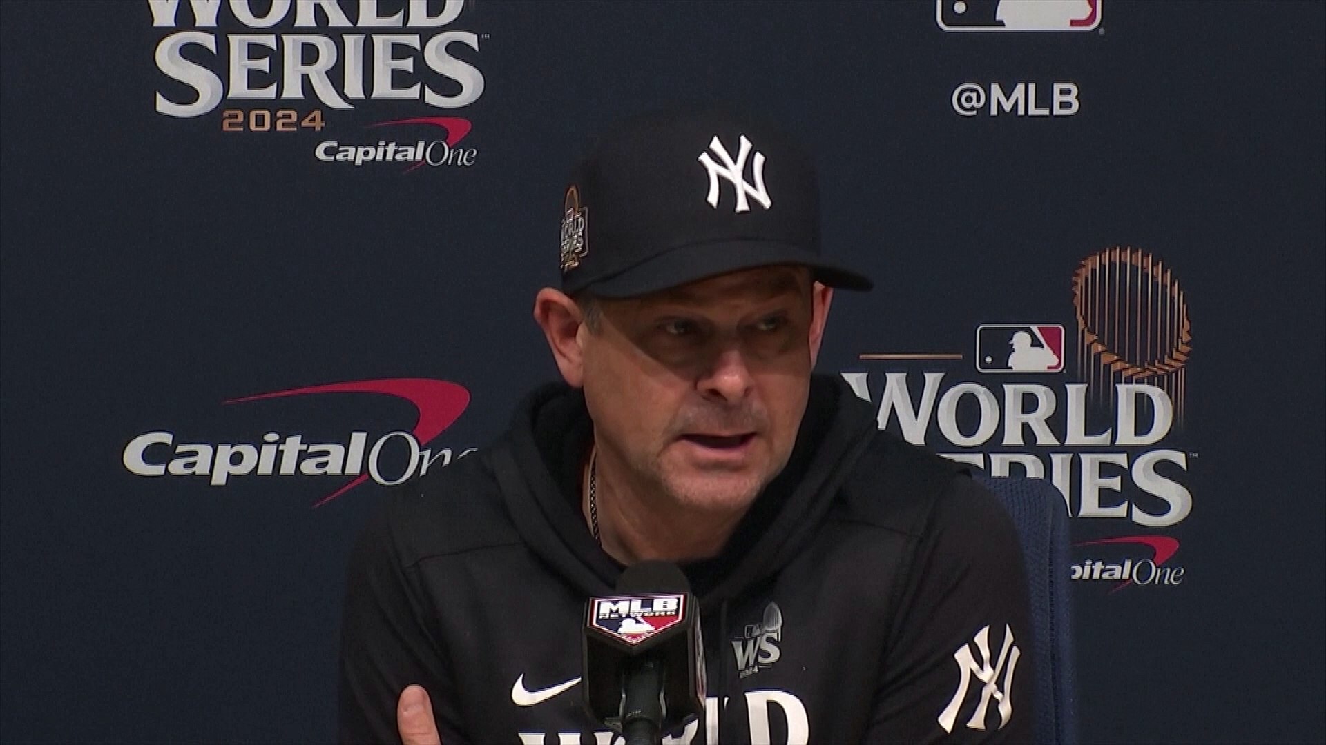Yankees manager Boone defiant despite being 2-0 down in the World ...