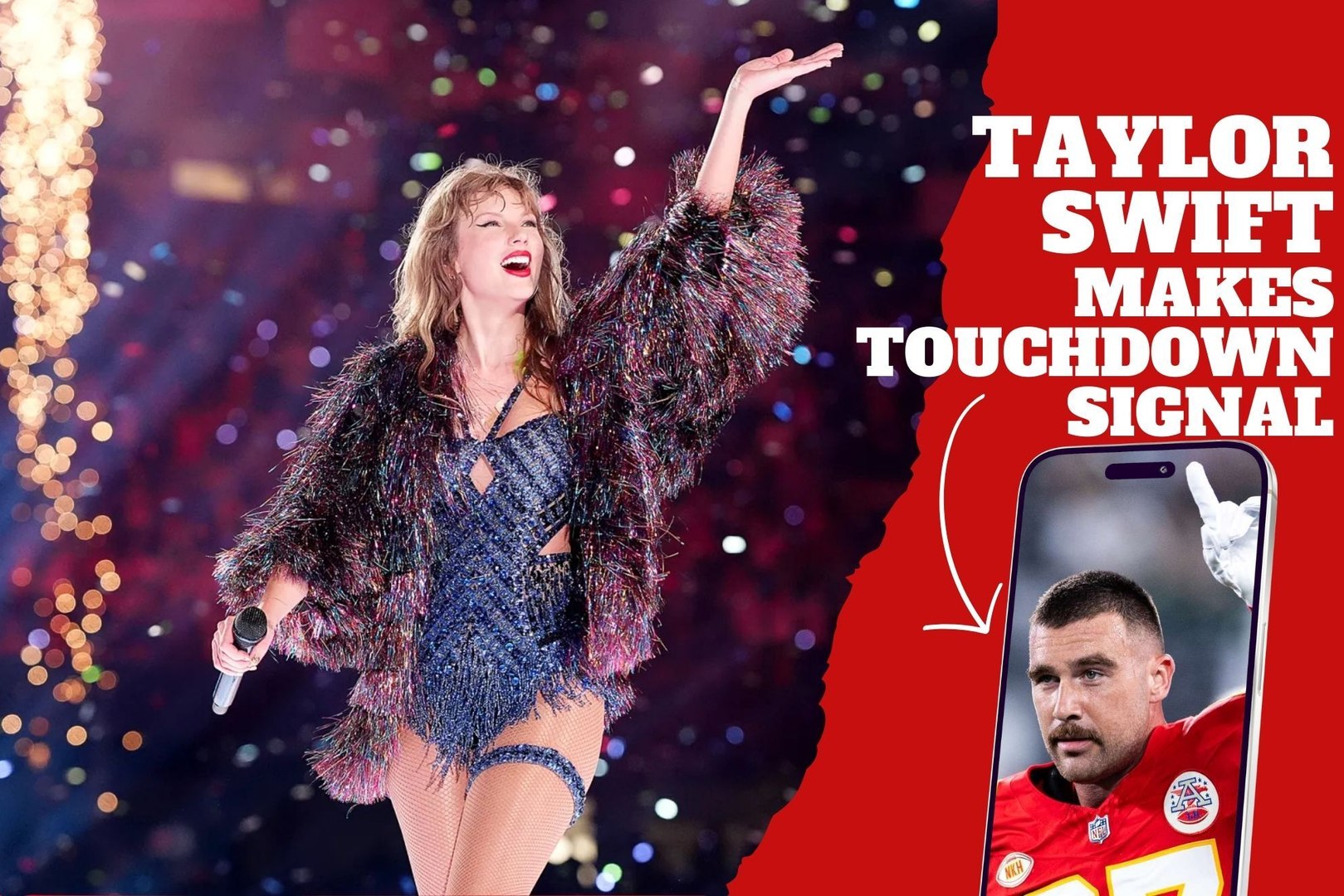 Taylor Swift makes touchdown signal - MARCA TV English