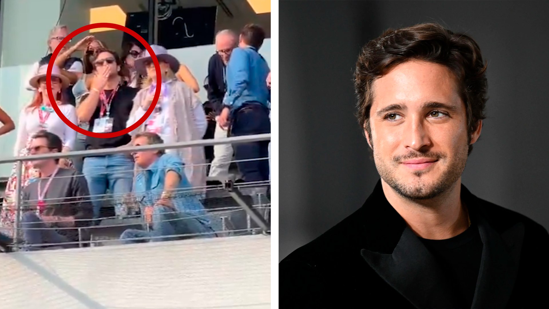 Diego Boneta disfrutando del GP de México junto a Brad Pitt - MARCA MEXICO
