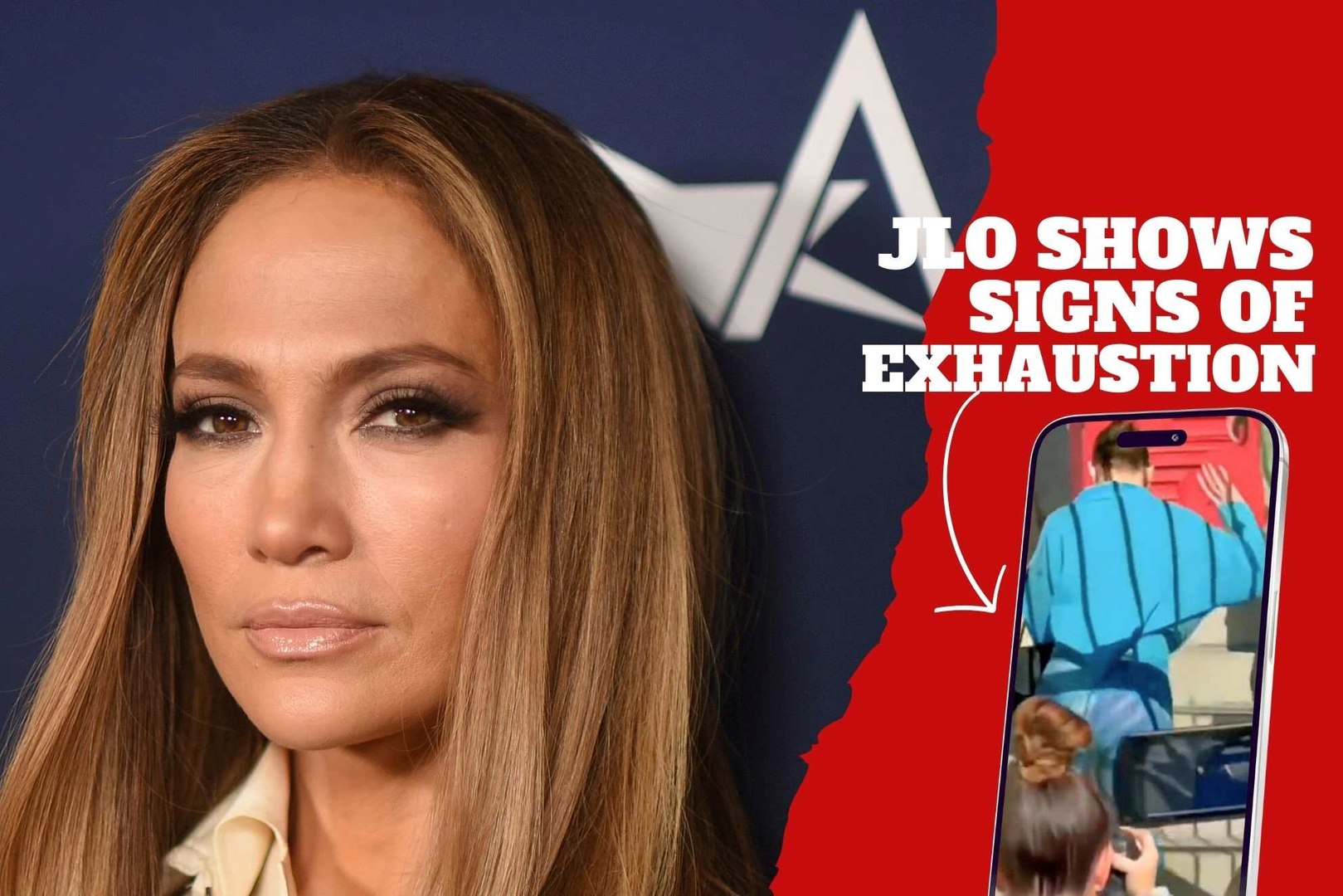 Jennifer Lopez shows signs of exhaustion as paparazzi crowd her gym ...