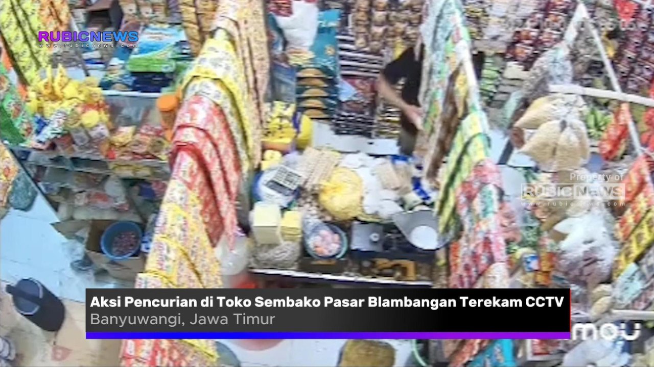Berbekal Rekaman CCTV Aksi Pencurian di Toko Sembako Pasar Blambangan, Polisi Ringkus Dua Pelaku ...
