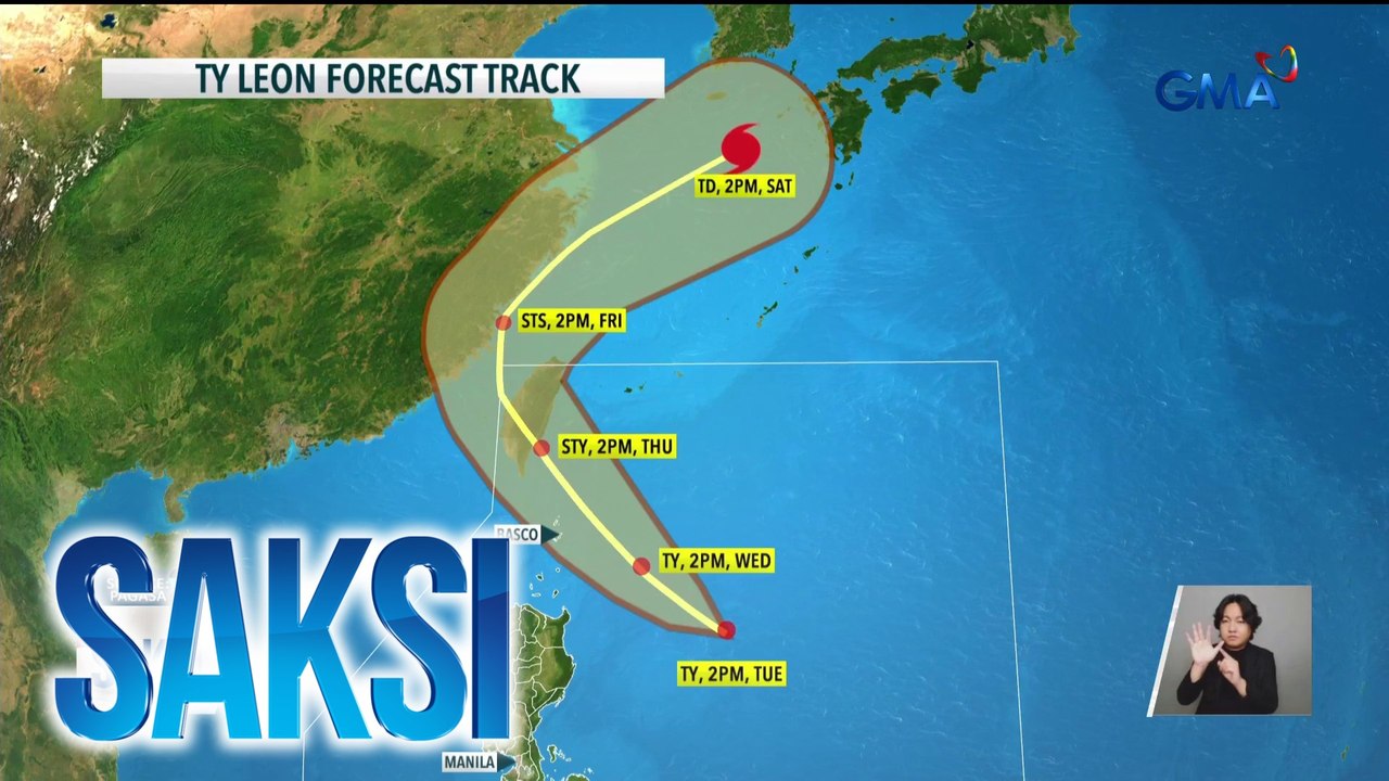Bagyong Leon, lalo pang lumakas | Saksi - video Dailymotion