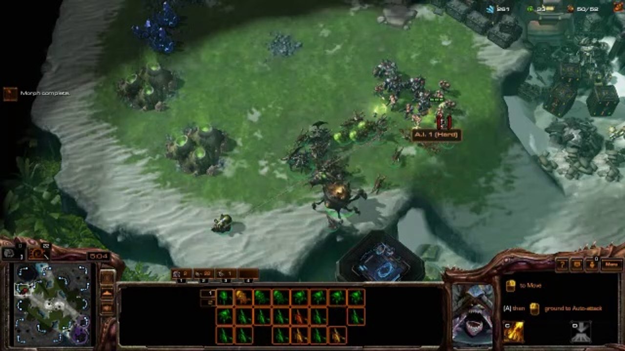 [StarCraft 2]No.0300--Great-Level ZERG vs Hard A.I, WIN[2-Base Ravager ...