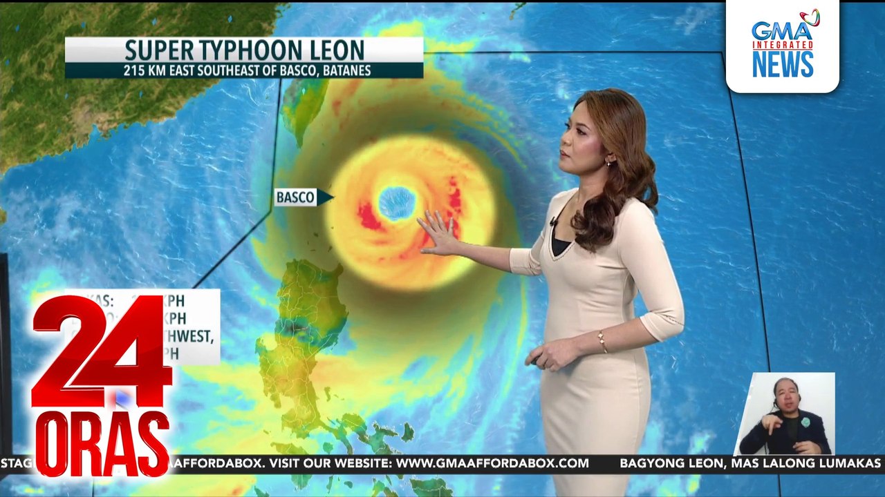 Signal No.4. nakataas sa Batanes dahil sa Super Typhoon Leon | 24 Oras ...