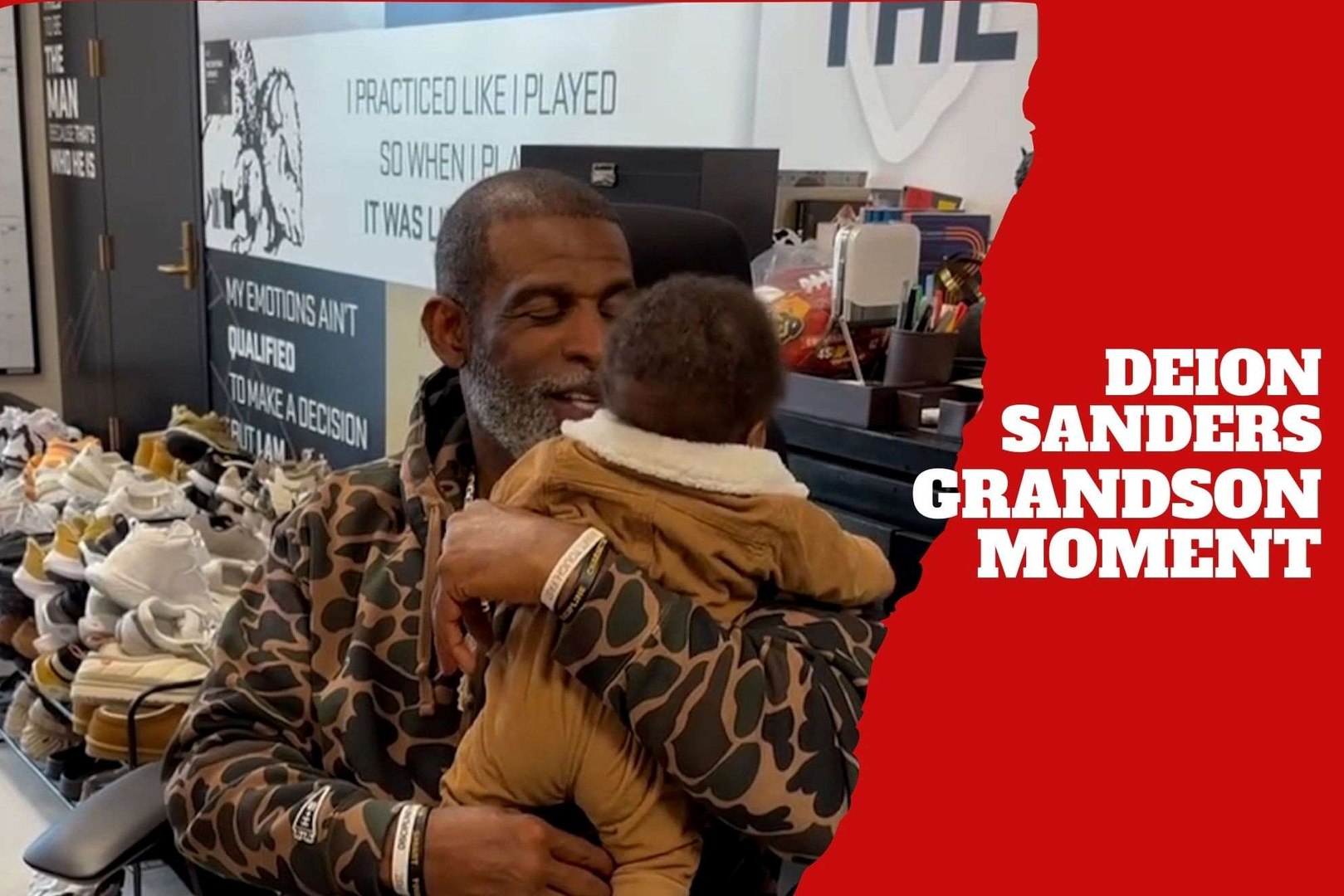 Deion Sanders melts over his grandson and challenges fans to guess his ...