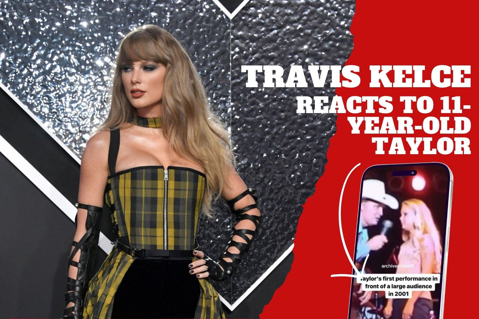 Travis Kelce reacts to adorable video of 11-year-old Taylor Swift ...