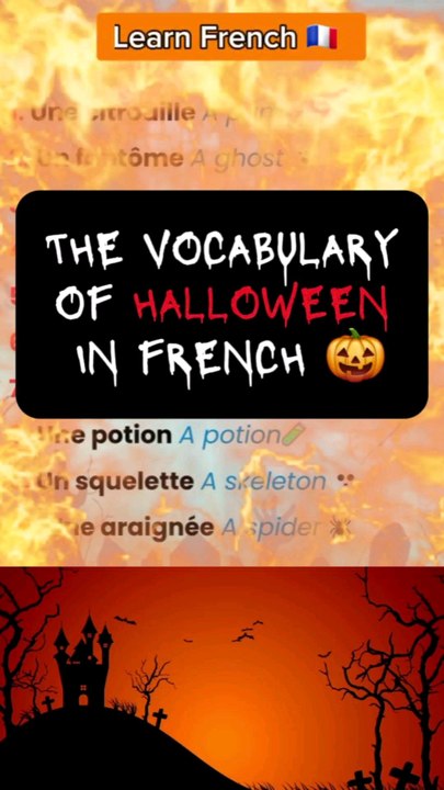 THE VOCABULARY OF HALLOWEEN IN FRENCH | Learn French with Moh and Alain ...