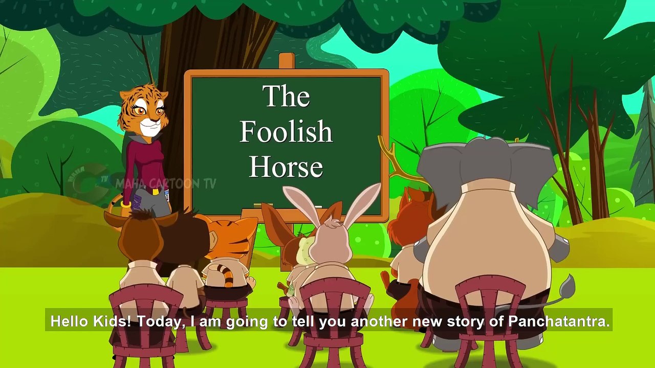 The Foolish Horse _ Panchatantra English Moral Stories For Kids _ Maha Cartoon TV English ...