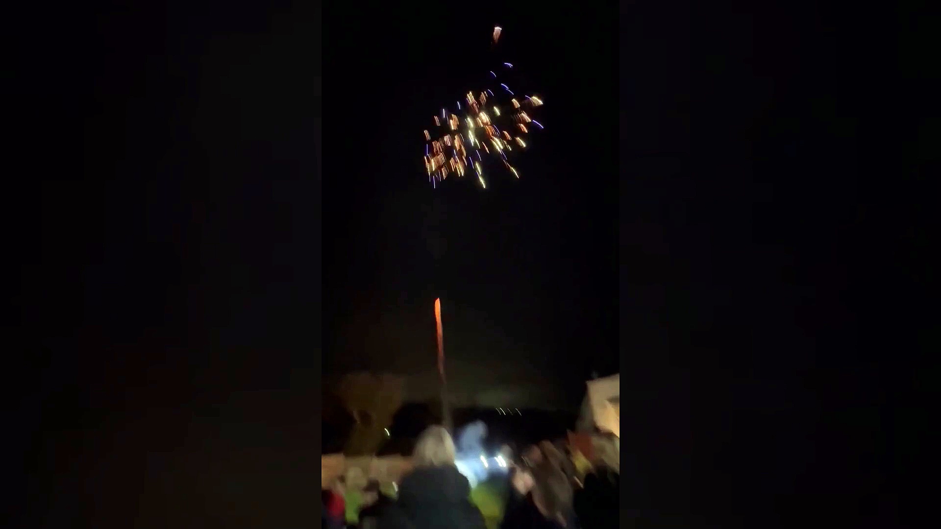 Panic as pub's firework display goes wrong
