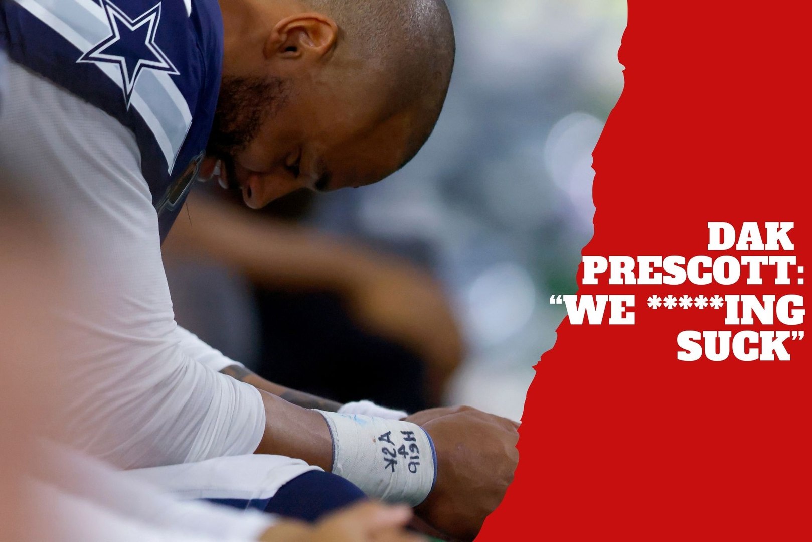 Dak Prescott shows total frustration on the sideline and admits that ...