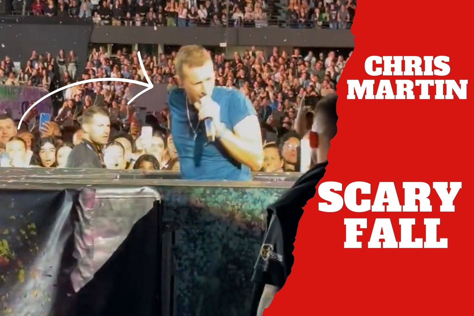 Coldplay?s Chris Martin falls through trapdoor on stage in scary moment ...