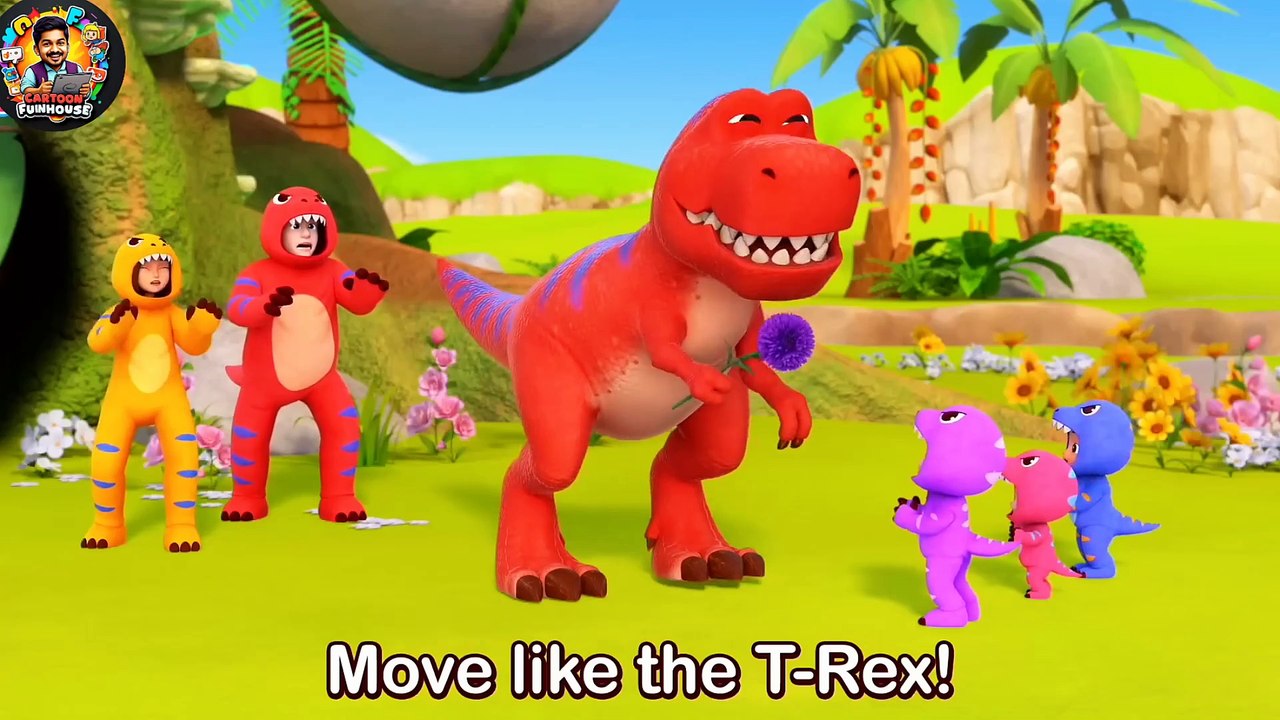 Move Like the T-Rex | Song for KidsㅣCrazy Nursery Rhymes - video ...