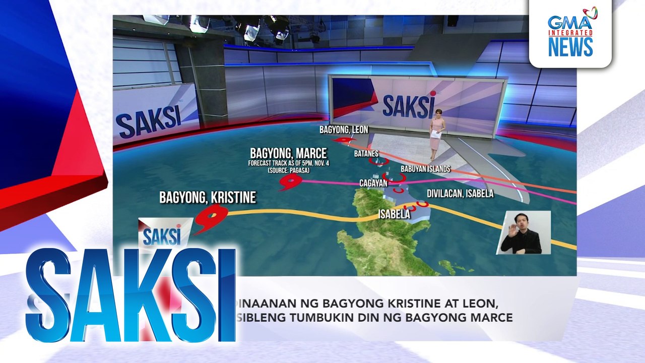 SAKSI Recap:Dinaanan ng Bagyong Kristine at Leon, posibleng tumbukin ...