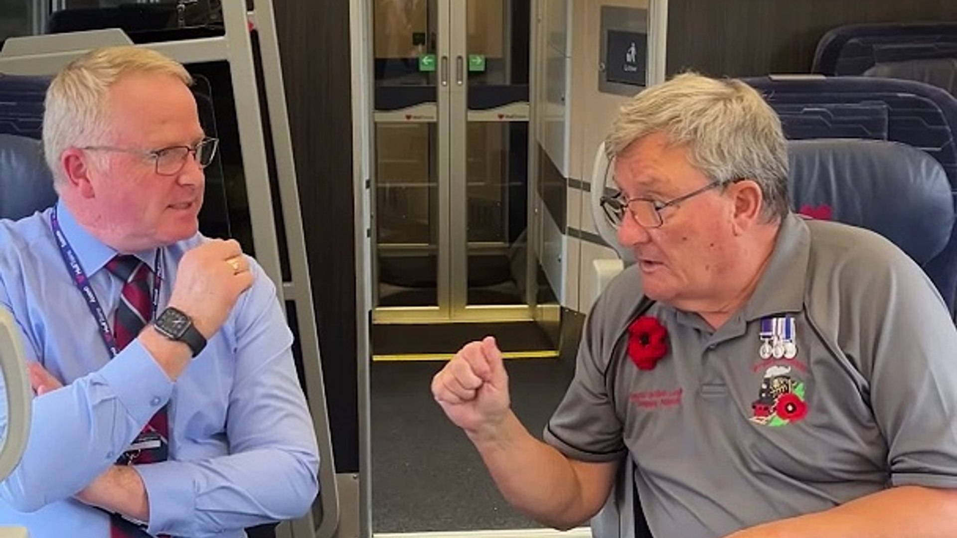 Retford veteran marks nine years selling poppies on board Hull Trains ...