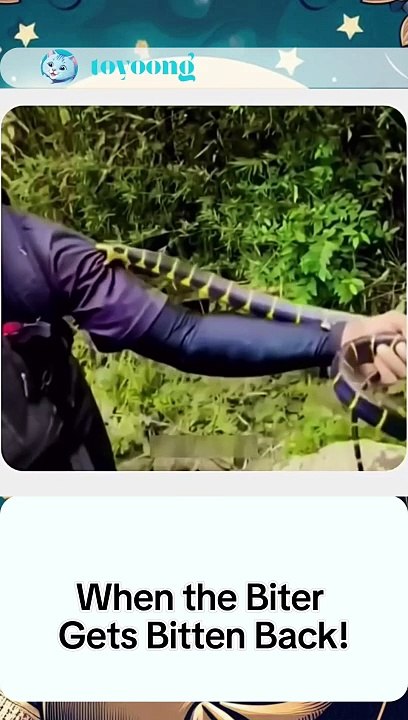 When the Biter Gets Bitten Back! #animals #Snake - video Dailymotion
