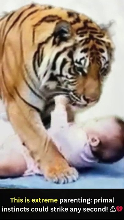 Child’s innocence meets lions’ compassion 🦁🐯 and a thrilling monkey ...