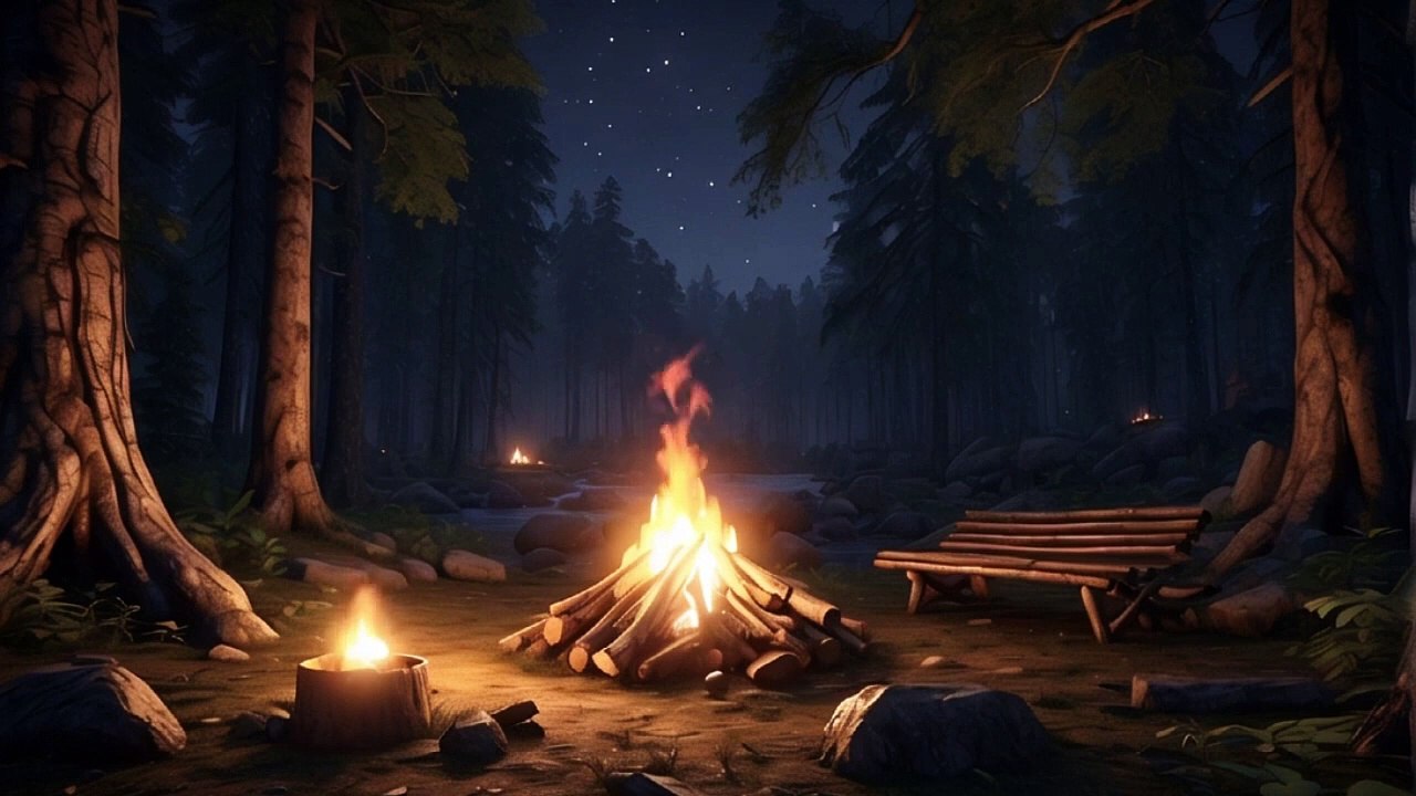 Comfortable ambience with soft relaxing music 🎵 Nature sounds with ...